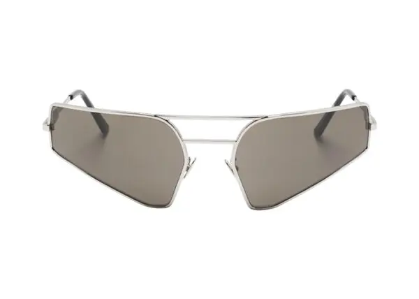 Rick Owens Prong Sunglasses - Silver Black (rg0000015 Gslvb 1809)