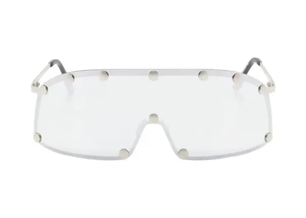 Rick Owens Shielding Sunglasses - Silver Silver (rg0000001 Gsilv 1818)