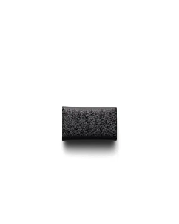 Prada Saffiano Leather Key Case - Black