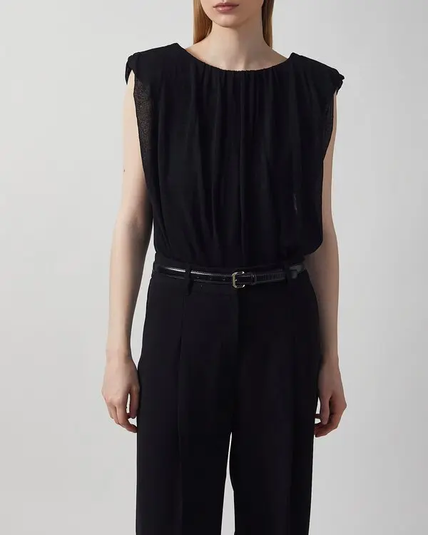 HOUSE OF DAGMAR Draped Knit Top