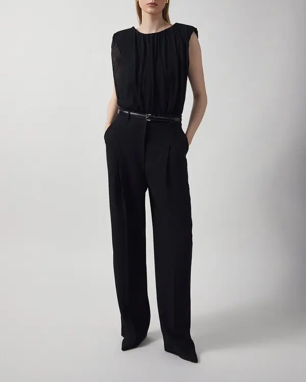 HOUSE OF DAGMAR Draped Knit Top