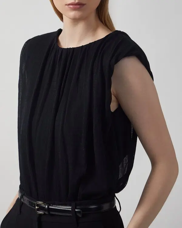 HOUSE OF DAGMAR Draped Knit Top