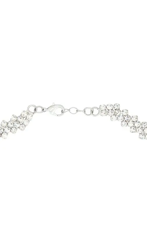Shashi Argent Diamond Necklace
