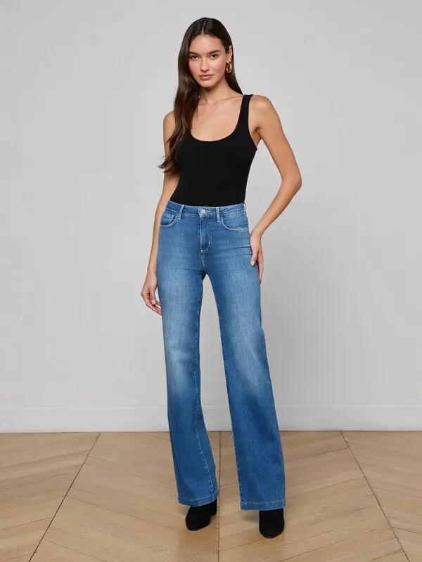 L'Agence Clayton Wide-leg Jean - Riverside
