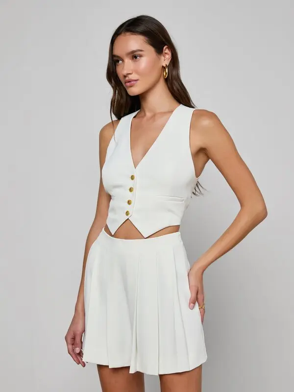 L'Agence Jianna Cropped Vest