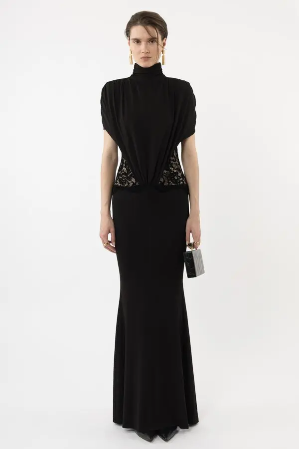 Arakii Lace Front Maxi Dress