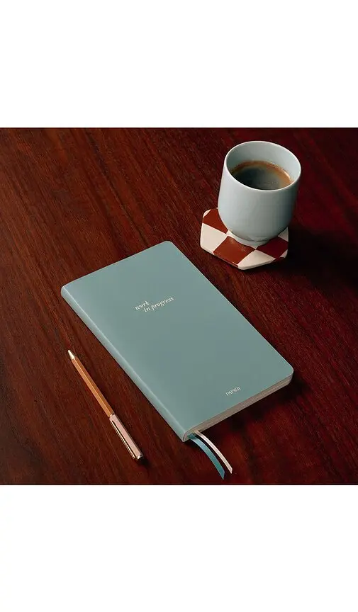 Papier Work In Progress Soft Faux Leather Lined Notebook
