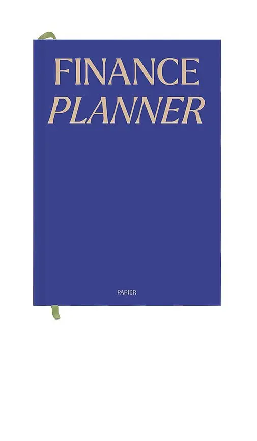 Papier Wonder Finance Planner Blue - Navy