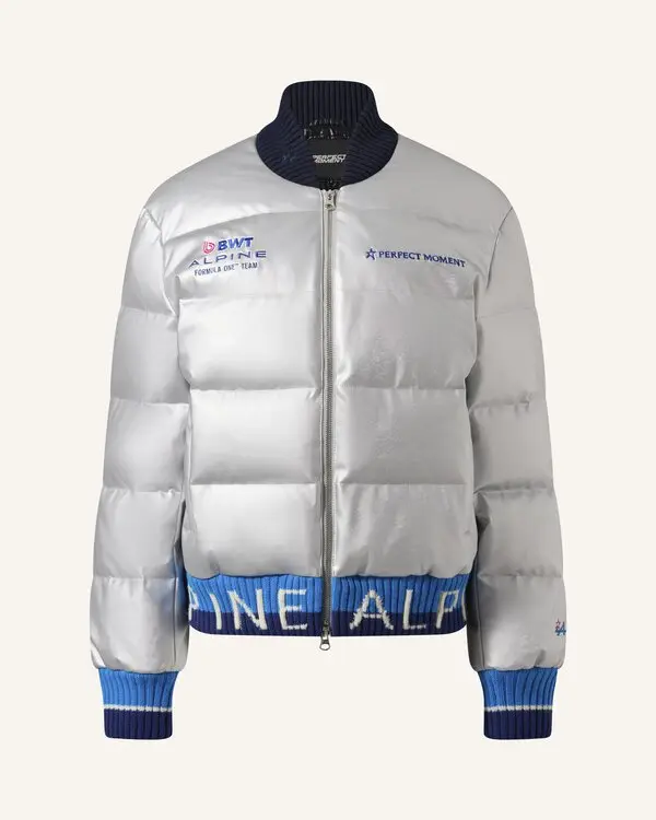 Perfect Moment Silverstone Down Bomber - Silver-foil