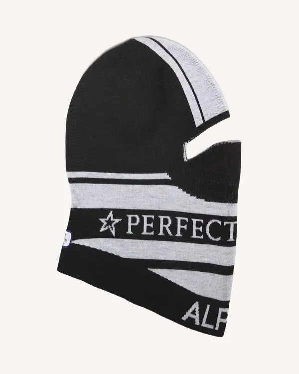 Perfect Moment Merino Wool Balaclava - White-black
