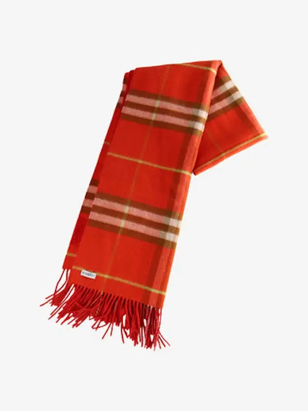 Burberry Mu Solid To Gc Scarf - Tomatored