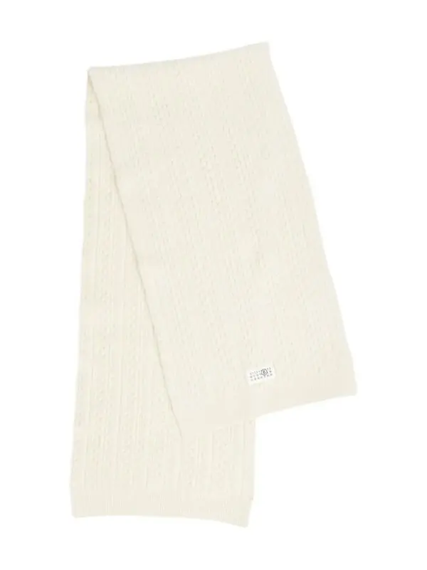 MAISON MARGIELA Wool Scarf - Off White