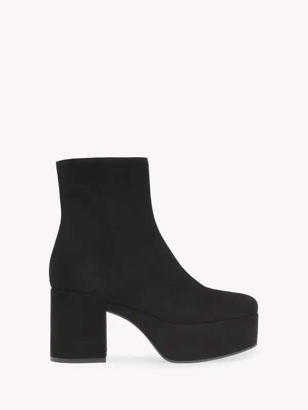 GIANVITO ROSSI Sally Suede Booties - Black - Suede