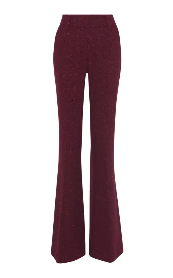 Gabriela Hearst Rhein Flare Pants - Bordeaux