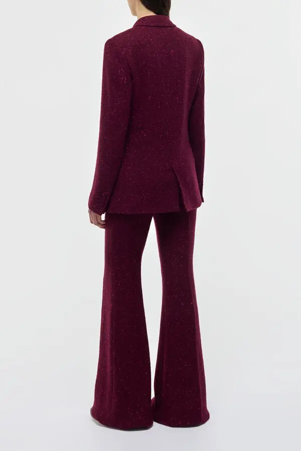 Gabriela Hearst Rhein Flare Pants - Bordeaux