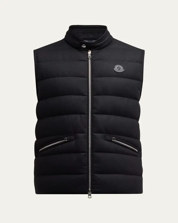 Moncler Gallienne Cashmere-blend Down Vest