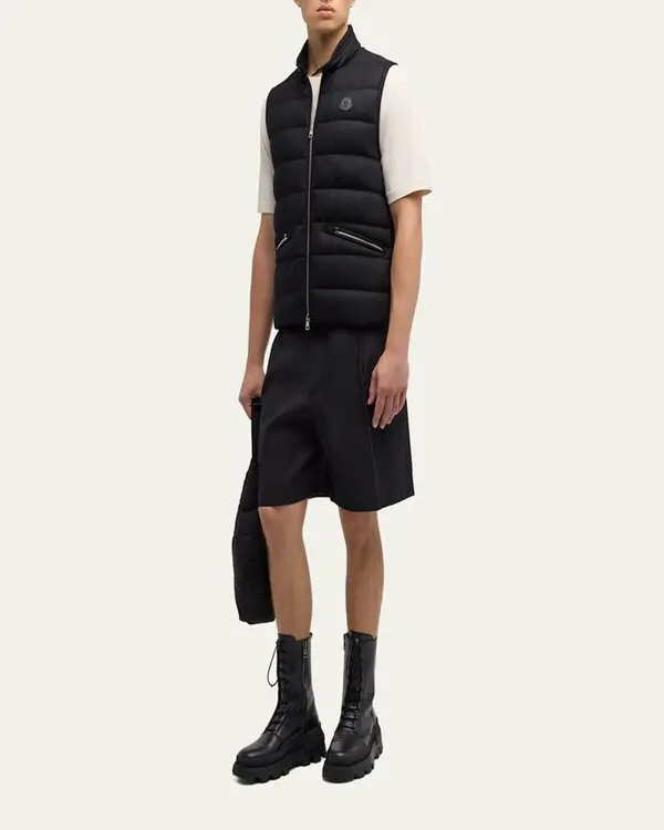 Moncler Gallienne Cashmere-blend Down Vest
