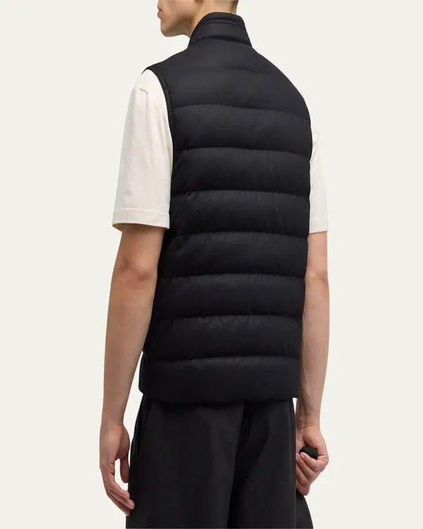Moncler Gallienne Cashmere-blend Down Vest