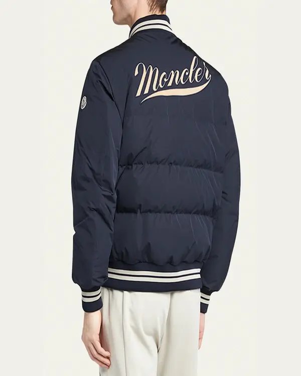 Moncler Lateltin Padded Varsity Bomber Jacket