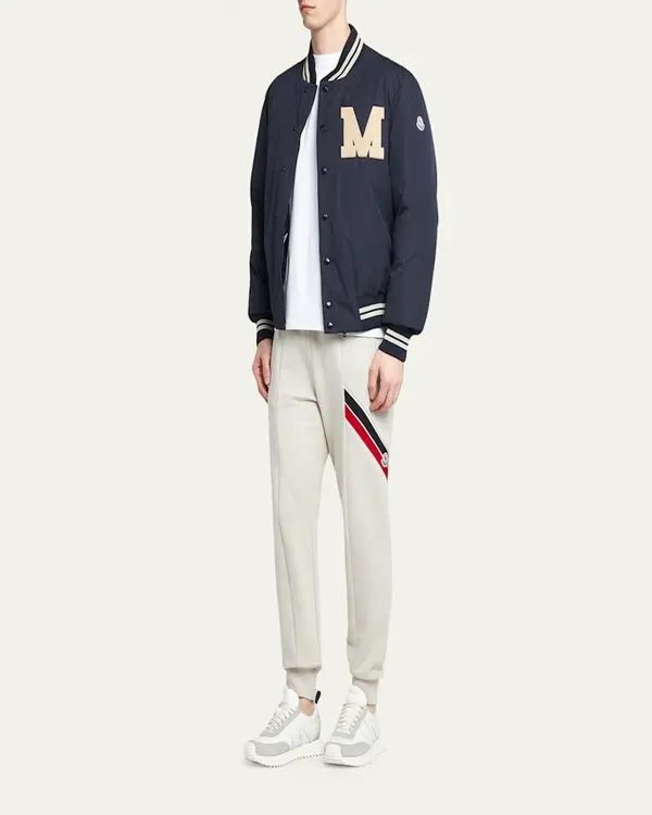 Moncler Lateltin Padded Varsity Bomber Jacket