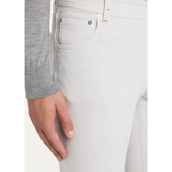 Kiton Kurabo Slim Stretch Five-pocket Pants - Gray