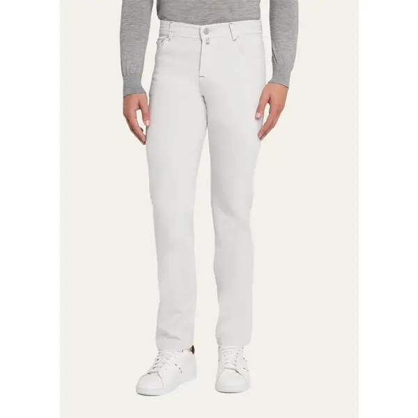 Kiton Kurabo Slim Stretch Five-pocket Pants - Gray