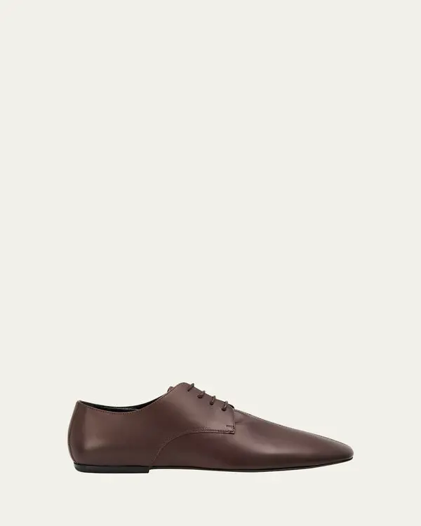 Dries Van Noten Minimal Leather Oxford Shoes - Black