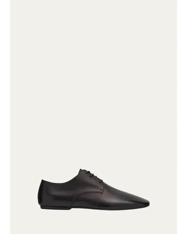 Dries Van Noten Leather Oxford Shoes - Black