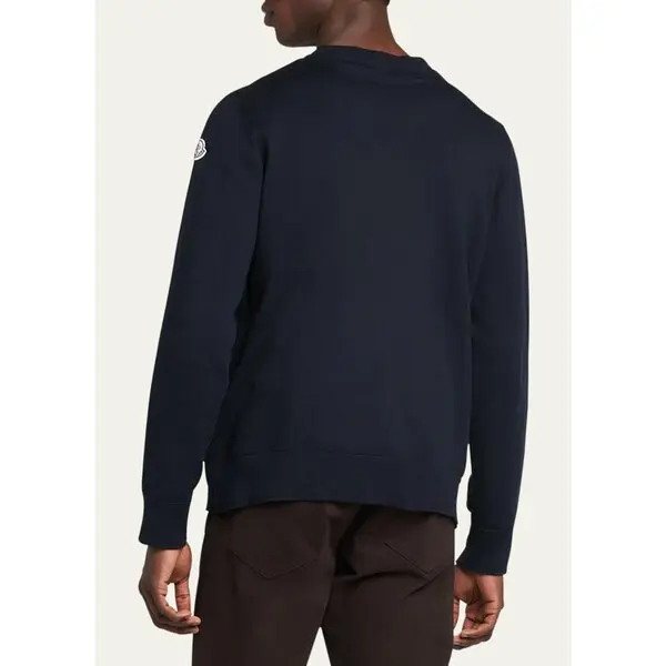 Moncler Logo Crewneck Sweater - Navy