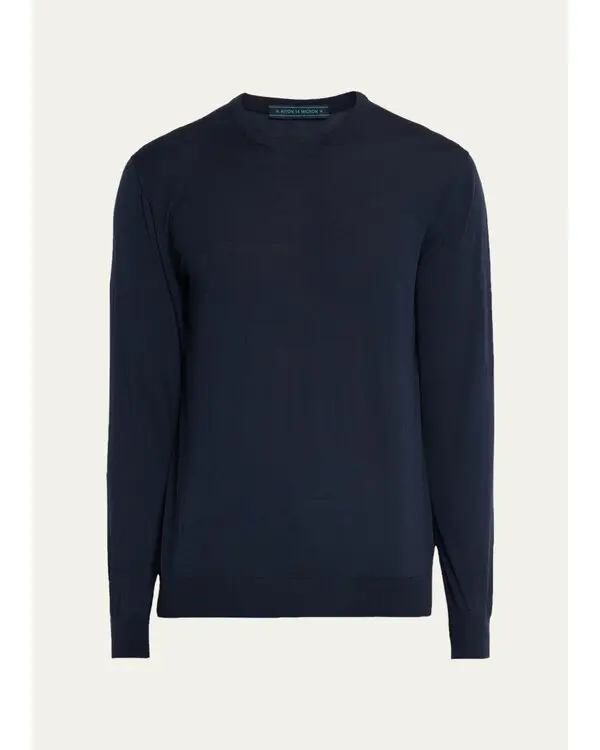 Kiton 14 Micron Wool Crewneck Sweater