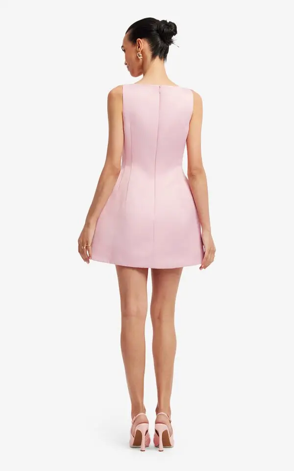 LEO LIN Ali Embroidered Mini Dress - Light Pink