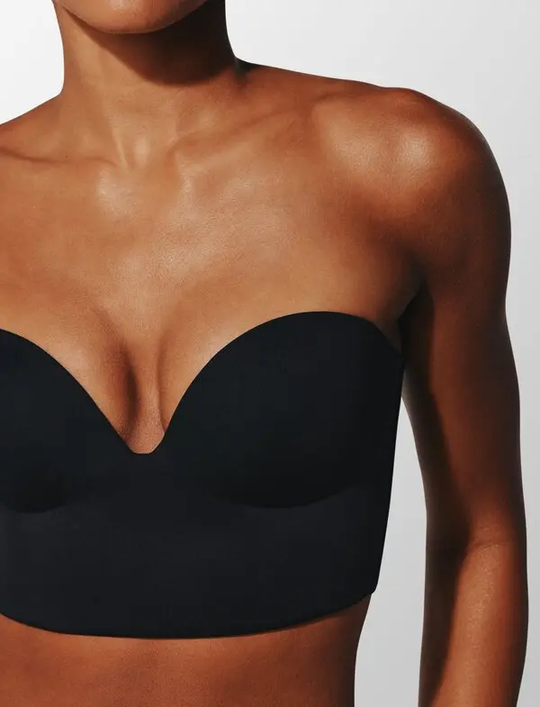THIRDLOVE Zero Edge™ Strapless Bustier Bra - Black