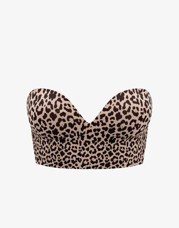 THIRDLOVE Zero Edge™ Strapless Bustier Bra - Leopard