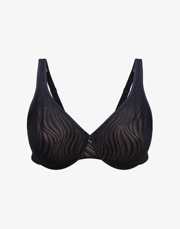THIRDLOVE 24/7® Classic Smooth Lace Minimizer Bra - Black