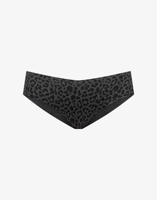 THIRDLOVE Zero Edge™ No-show Cheeky Panty - Black Leopard