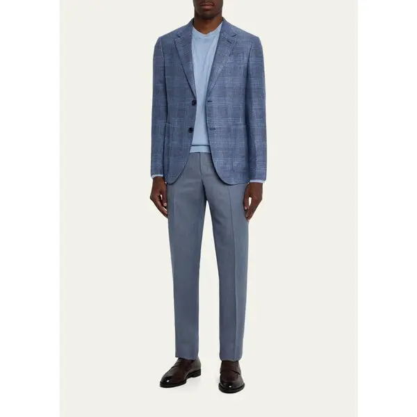 Zegna Melange Windowpane Sport Coat