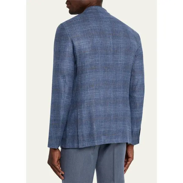 Zegna Melange Windowpane Sport Coat