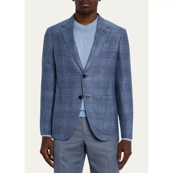 Zegna Melange Windowpane Sport Coat