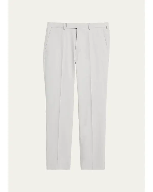 Zegna Cotton-stretch Modern Fit Trousers