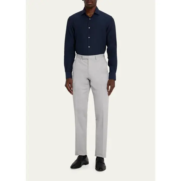 Zegna Cotton-stretch Modern Fit Trousers
