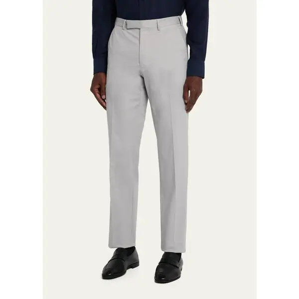 Zegna Cotton-stretch Modern Fit Trousers