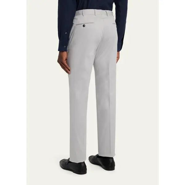 Zegna Cotton-stretch Modern Fit Trousers