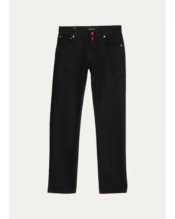 Kiton Straight-fit Jeans - Black