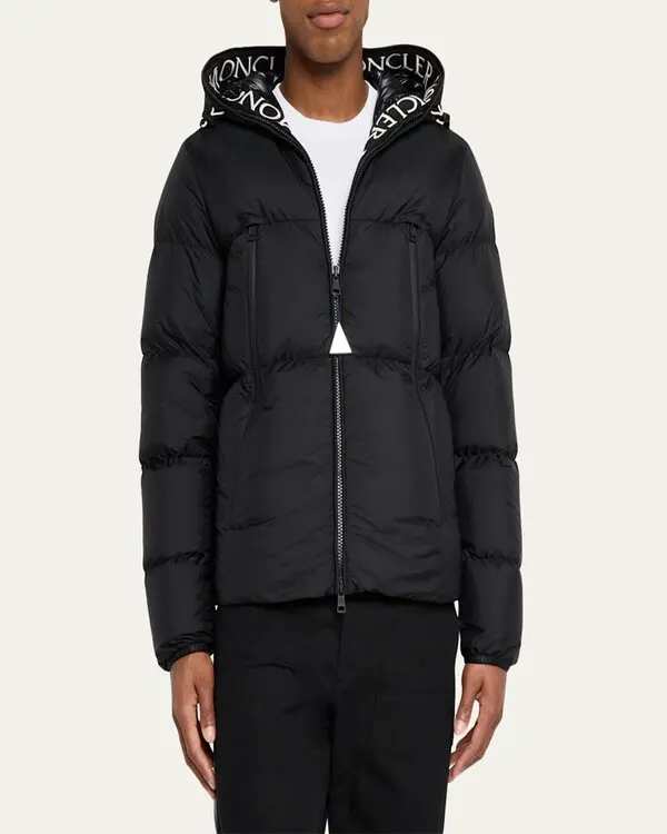 Moncler Montcla Hooded Short Down Jacket - Black