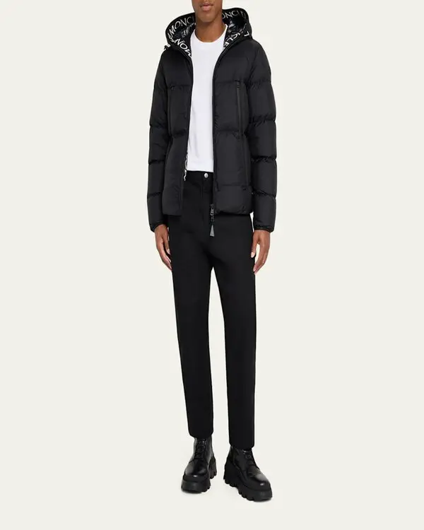 Moncler Montcla Hooded Short Down Jacket - Black