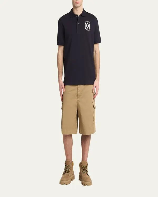 Moncler Cotton Archive Logo Polo Shirt