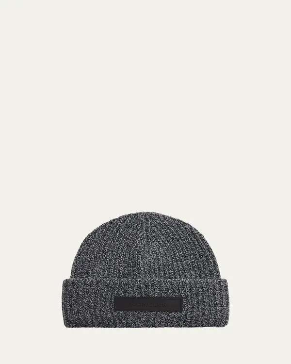 Moncler Mouline Knit Beanie - Black