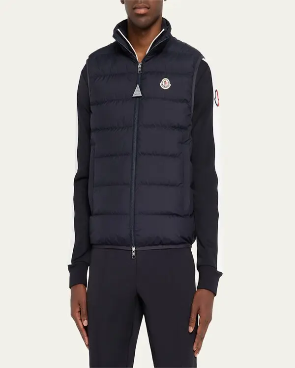Moncler Contrin Puffer Vest - Navy