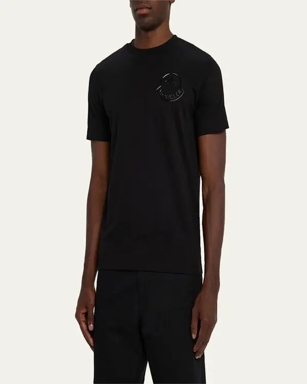 Moncler Glossy Logo Crewneck T-shirt