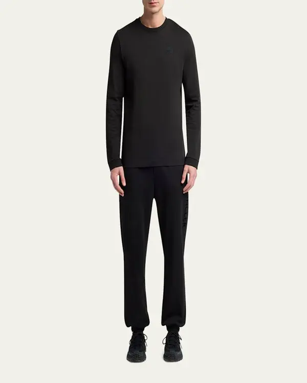 Moncler Cotton Graffiti Logo Long-sleeve T-shirt